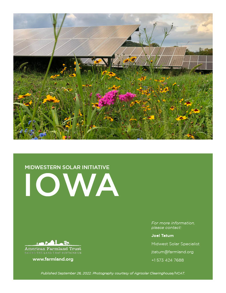 Iowa Solar Siting Overview - FIC