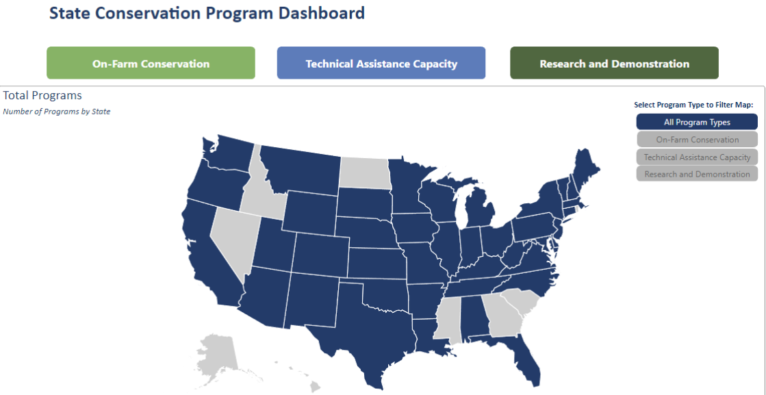 State Conservation Program Dashboard - FIC